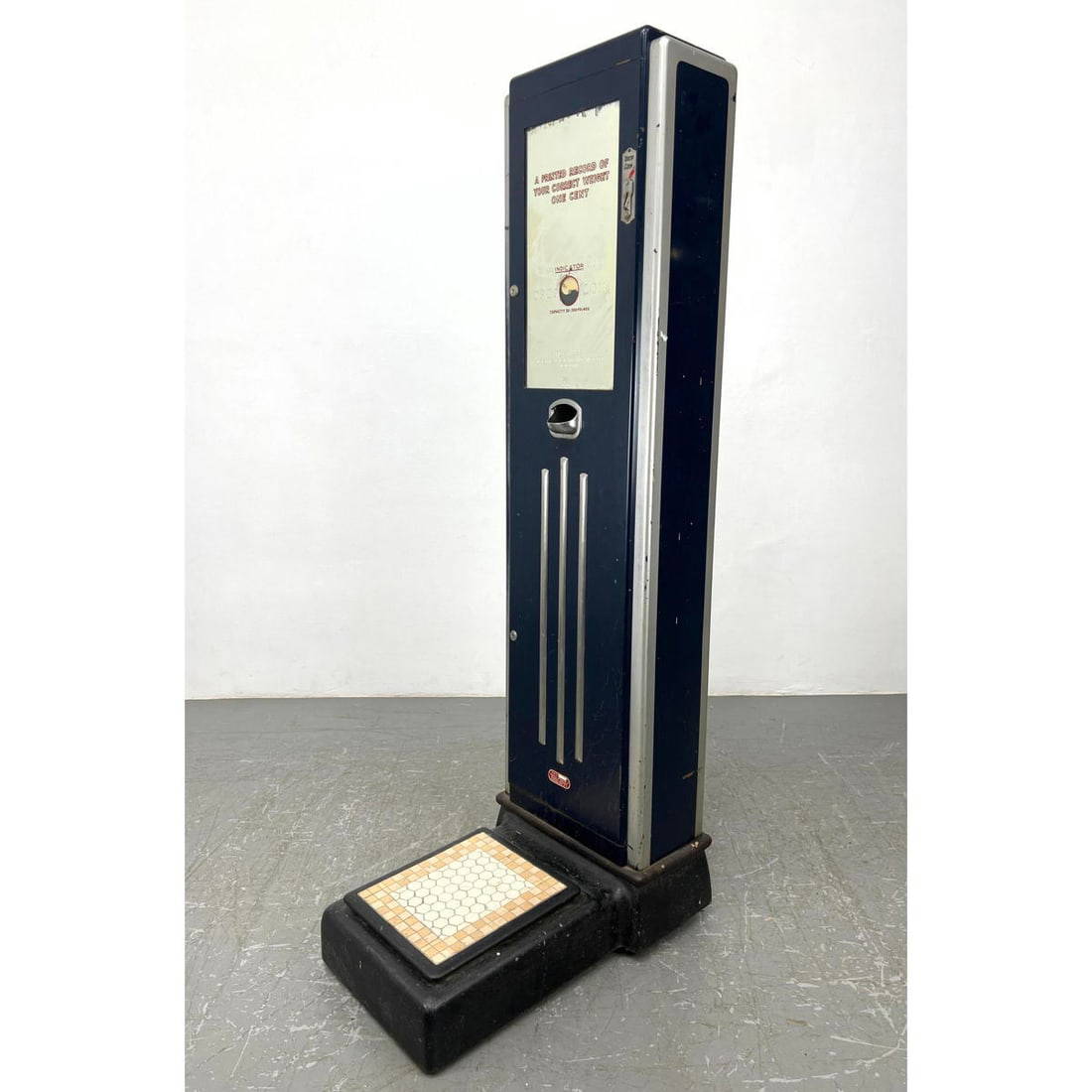 Vintage Art Deco Store Coin Op Scale. Peerless Weight And Vending ...