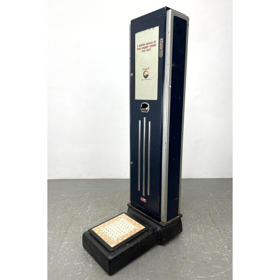 Vintage Art Deco Store Coin Op Scale. Peerless Weight And Vending ...
