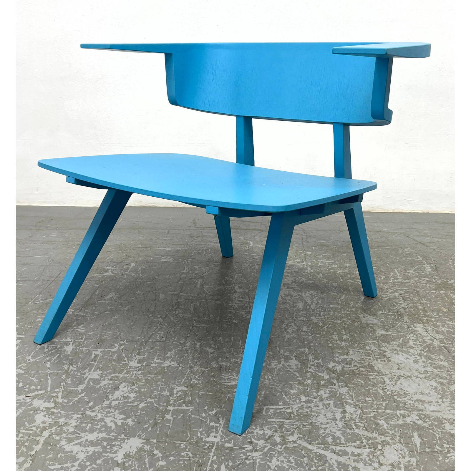 Fly Chair By Ineke Hans For Arco. Bright Blue Painted Wood Lounge Chair ...
