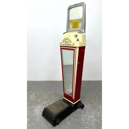 Watling Chicago Heavy Iron Store Coin Op Scale. Enameled Finish. Coin ...