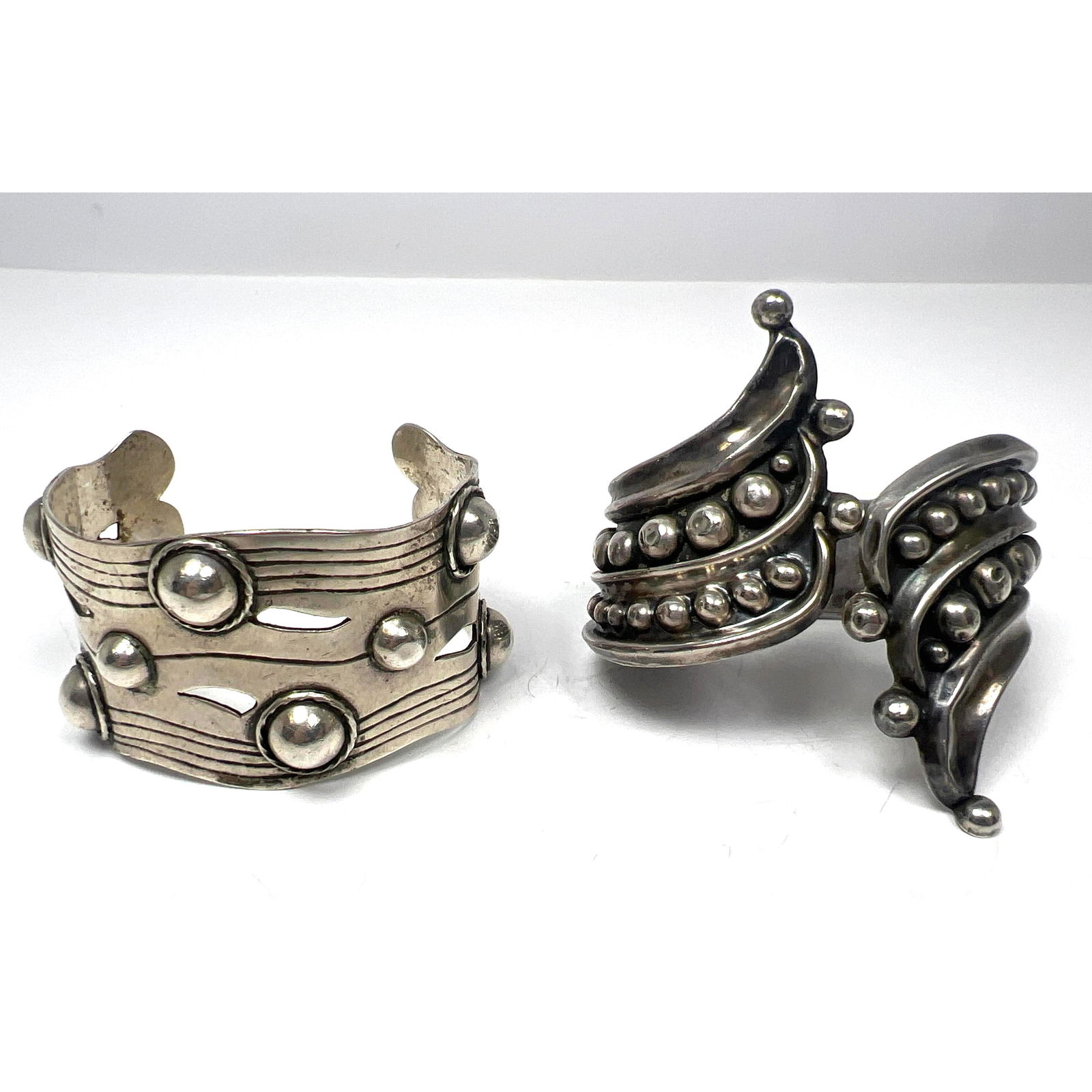 A Mexican Sterling Silver Bracelet. A Mexican Sterling Silver Bracelet.
