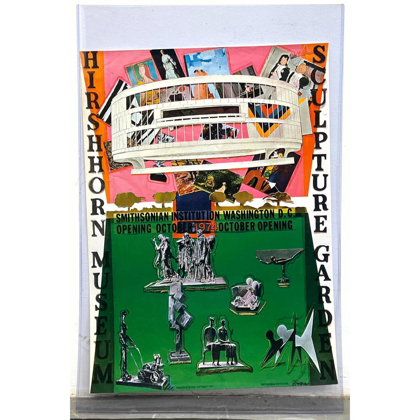 Vintage Larry Rivers Hirshorn Musuem Poster 1974 Auction