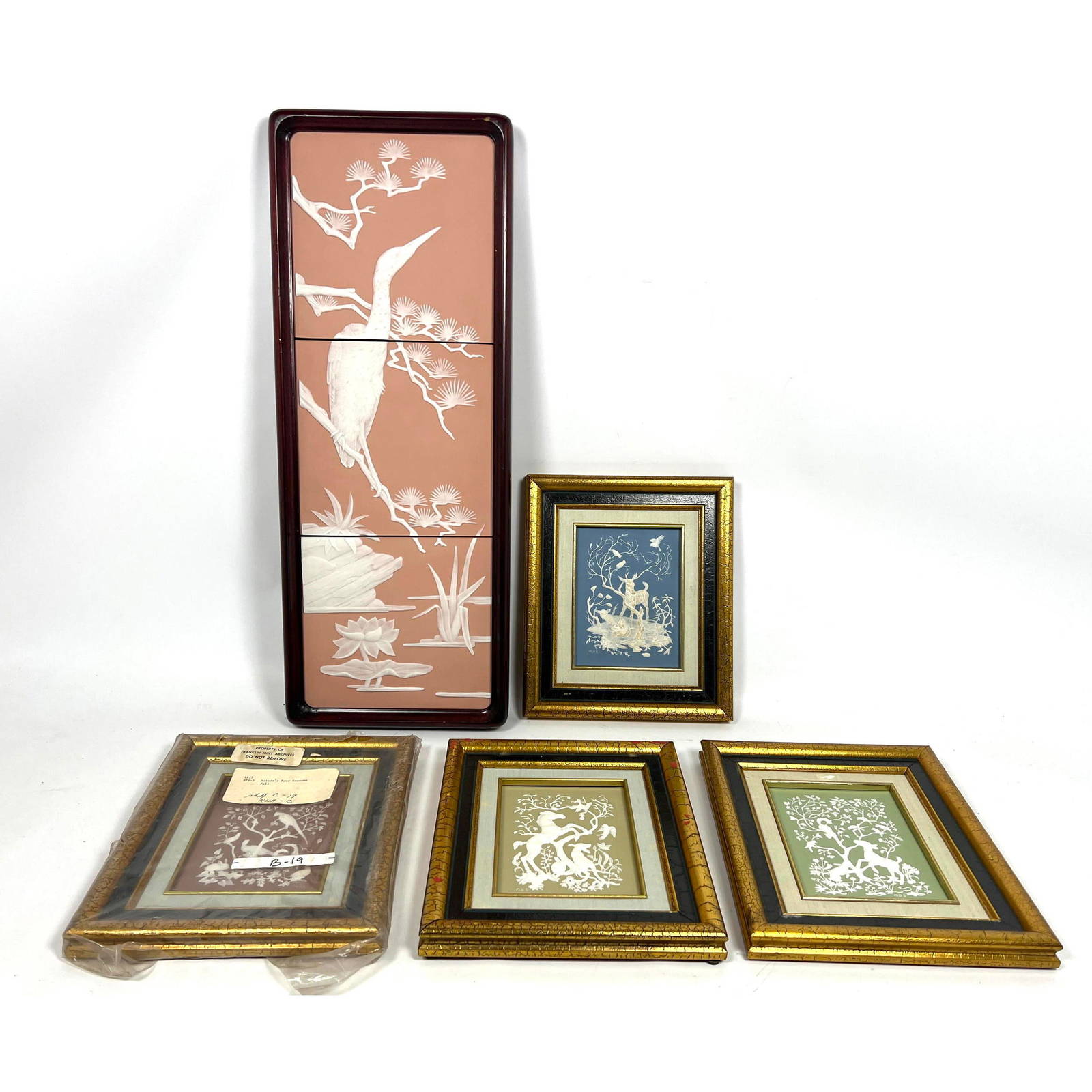 5pc 1-george Mcmonigle And 4 M D S Parian Plaques. From The Franklin ...