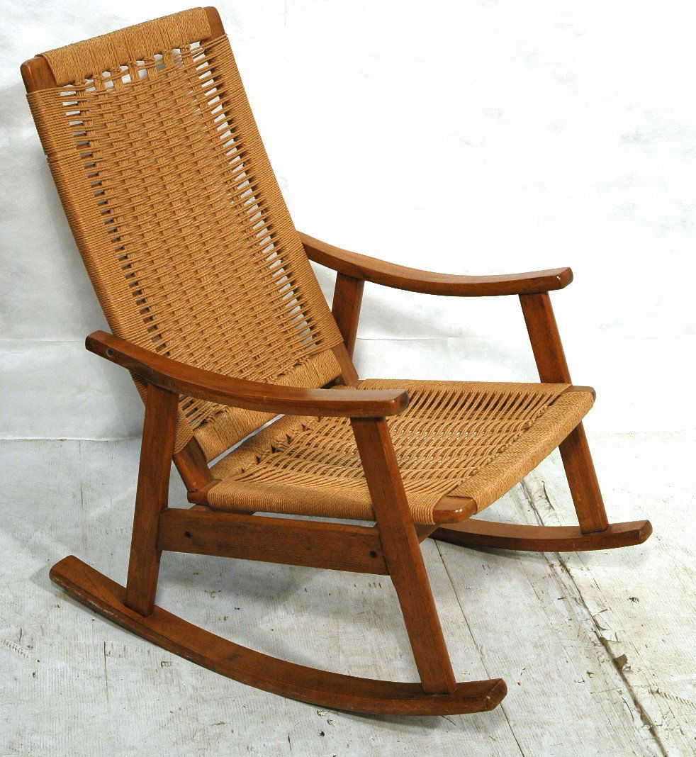 Hans Wegner style Woven Rush Rocker Rocking Chair - Jun 11, 2013 ...