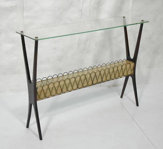 Italian Console Planter Table. Glass top on ebon - Oct 01, 2013 ...