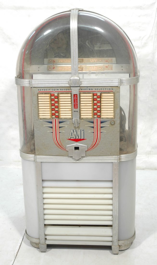 AMI Vintage Jukebox. Coin Operated. Art Deco era.