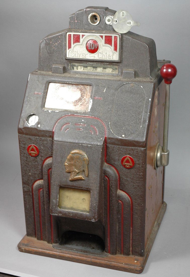 Silver Chief 10 cent Dime Indian Jennings Slot Machine - Feb 25, 2014 ...