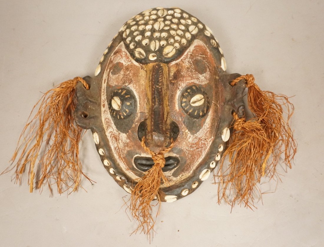 African Tribal Mask. Made Of Genuine Turtle Shell