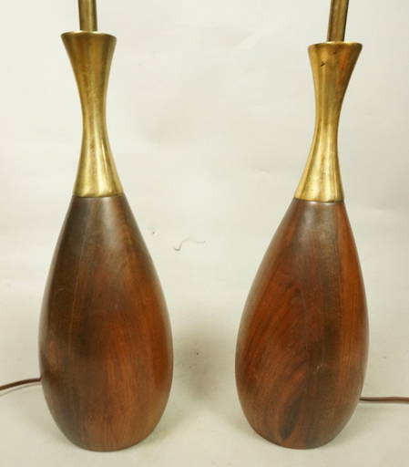 Pr Modernist Tony Paul Westwood Table Lamps. Waln