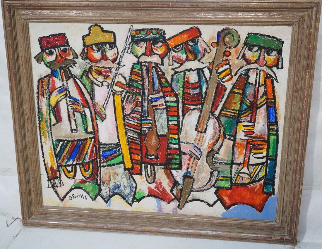 Jovan Obican Oil Painting on Canvas. Large paint