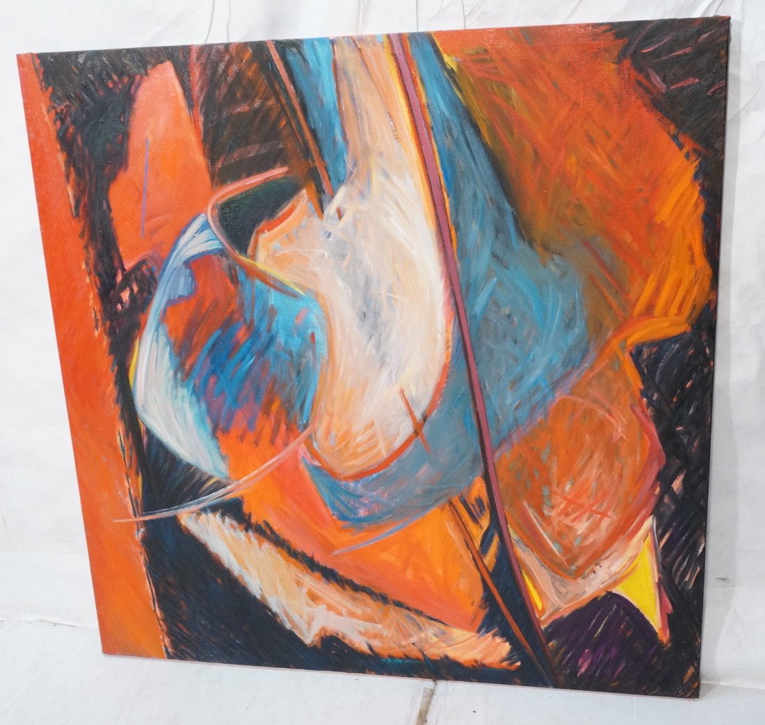 FRANCOISE BAUDOIN d'Ajoux Abstract Oil on Canvas