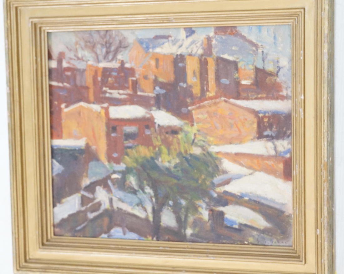 Samuel Burris Baker Oil Painting On Board. The B