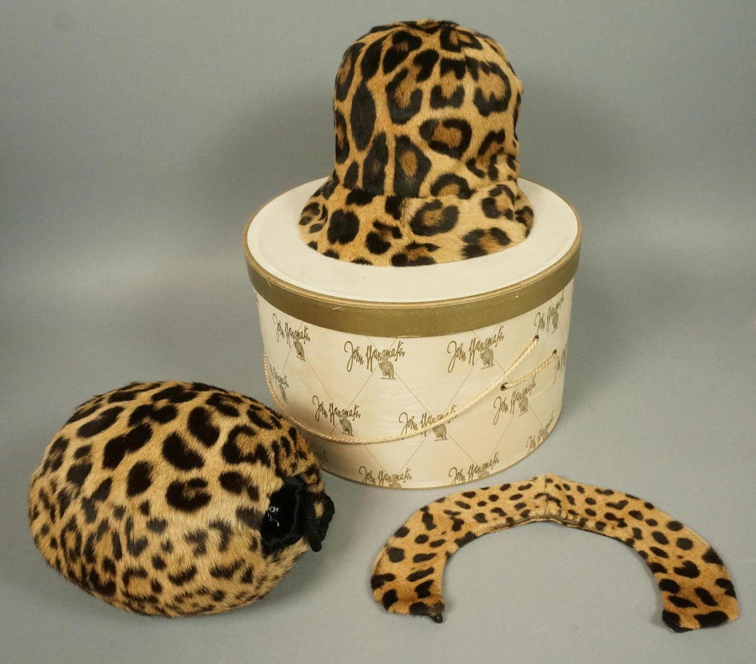 3pc Leopard Hat Fashion Accessories Lot. Fur hat.