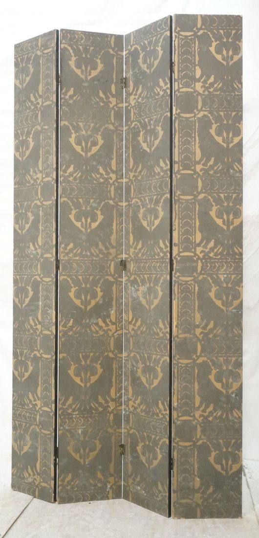 4 Panel Folding Screen Room Divider. Paper Panels