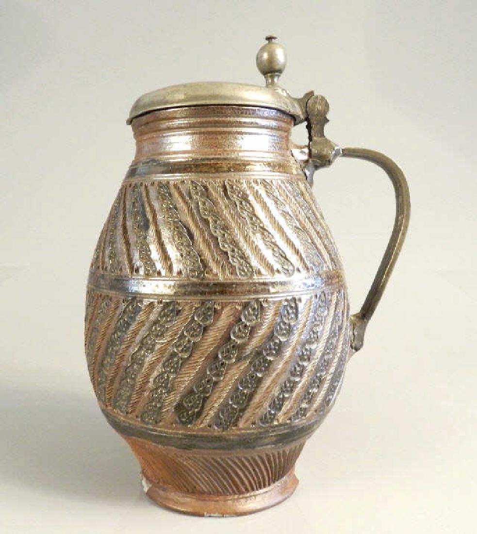 18th Century German Stoneware Tankard