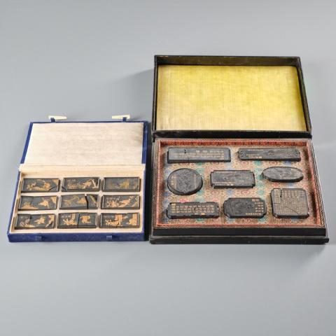 Two Cased Lots Of Chinese Ink Cakes