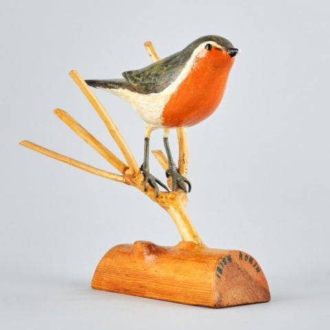 Carved Irish Robin By Antoine Gauthier
