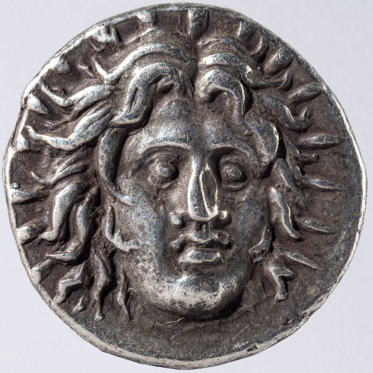 Ancient Rhodos Silver Didrachm Auction