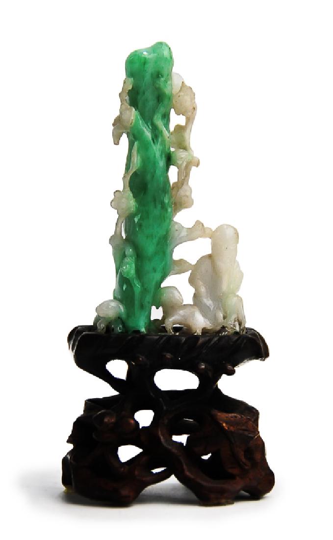 JADE CARVING OF MAN, GOATS AND STALK ON STAND - Jun 03, 2017 | Steven's ...