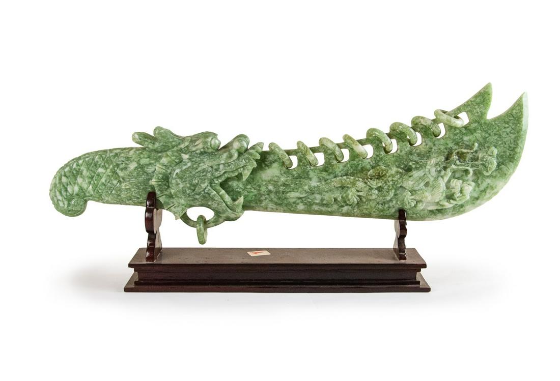 Jade Eight Ring Dragon Sword