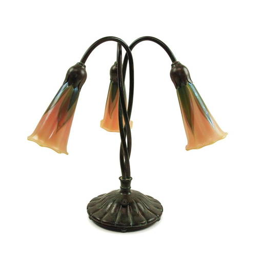 Buffalo Metal Works Three Light Lily Table Lamp