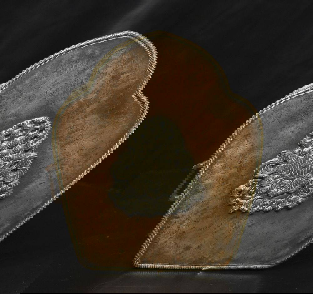 18thc Large And Heavy Copper Box Gau. Measures With Silver Inset ...