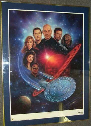 4518: KEITH BIRDSONG SIGNED STAR TREK LITHOGRAPH