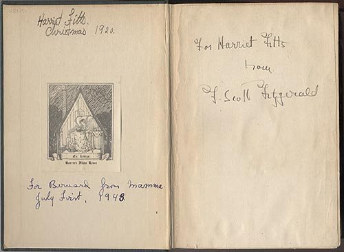 F. Scott Fitzgerald Signed Book Author