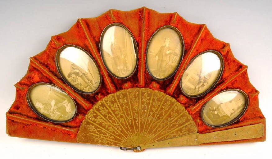 Late 19th Century Ladies Fan Shaped Frame