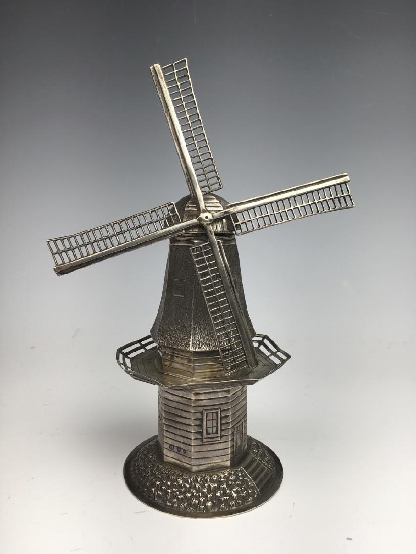 Judaica Silver Windmill Spice Tower