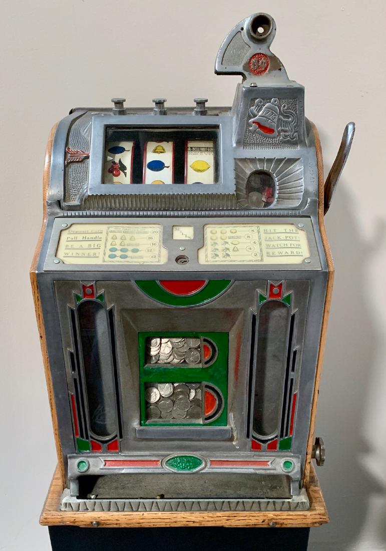 Mills 5 Cent Art Deco Slot Machine C. 1920's