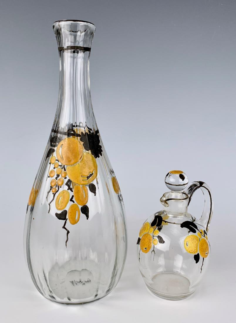 Marcel Goupy (1886 1954) Pair Art Deco Art Glass