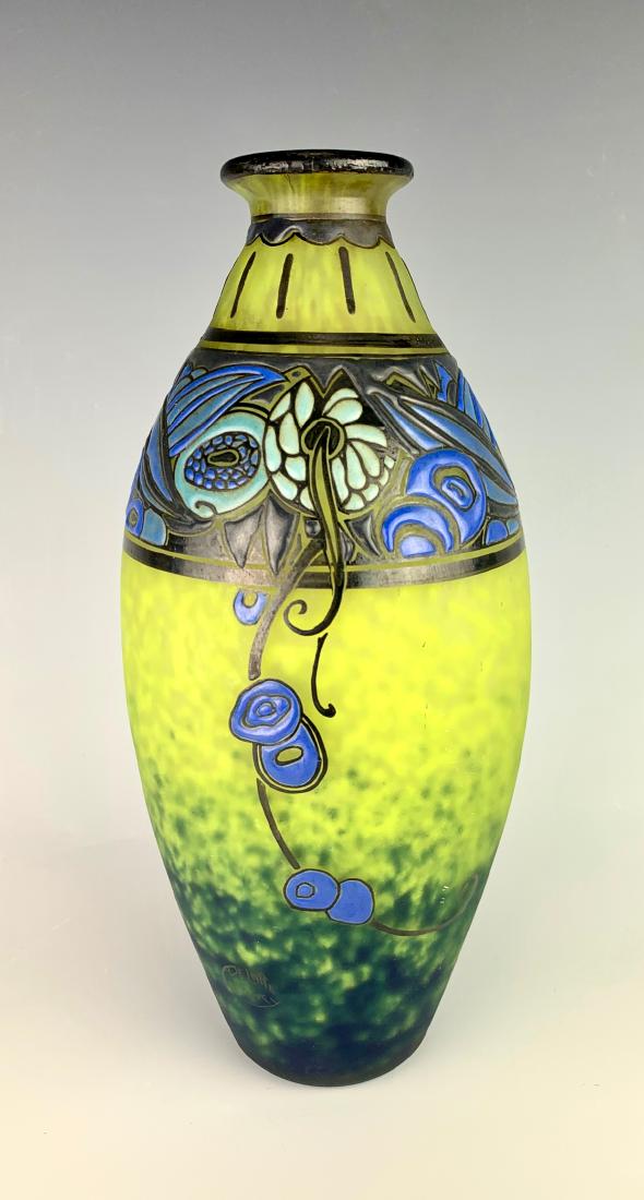 Andre Delatte Nancy Art Deco Vase C. 1925