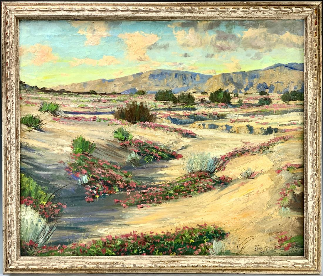 James Merriam California Desert Landscape Painting