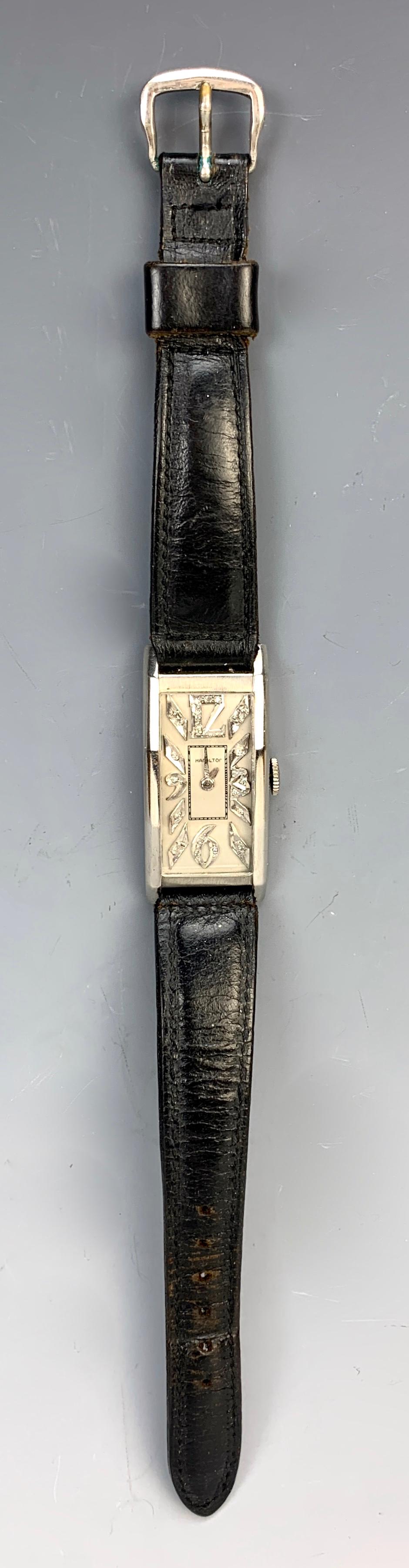 Hamilton Palladium Tank Watch | Barnebys