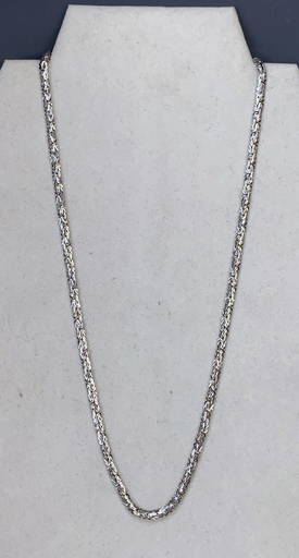 14k White Gold Chain Link Necklace
