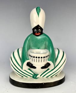 1920s Art Deco Goebel Porcelain Figural Perfume Lamp