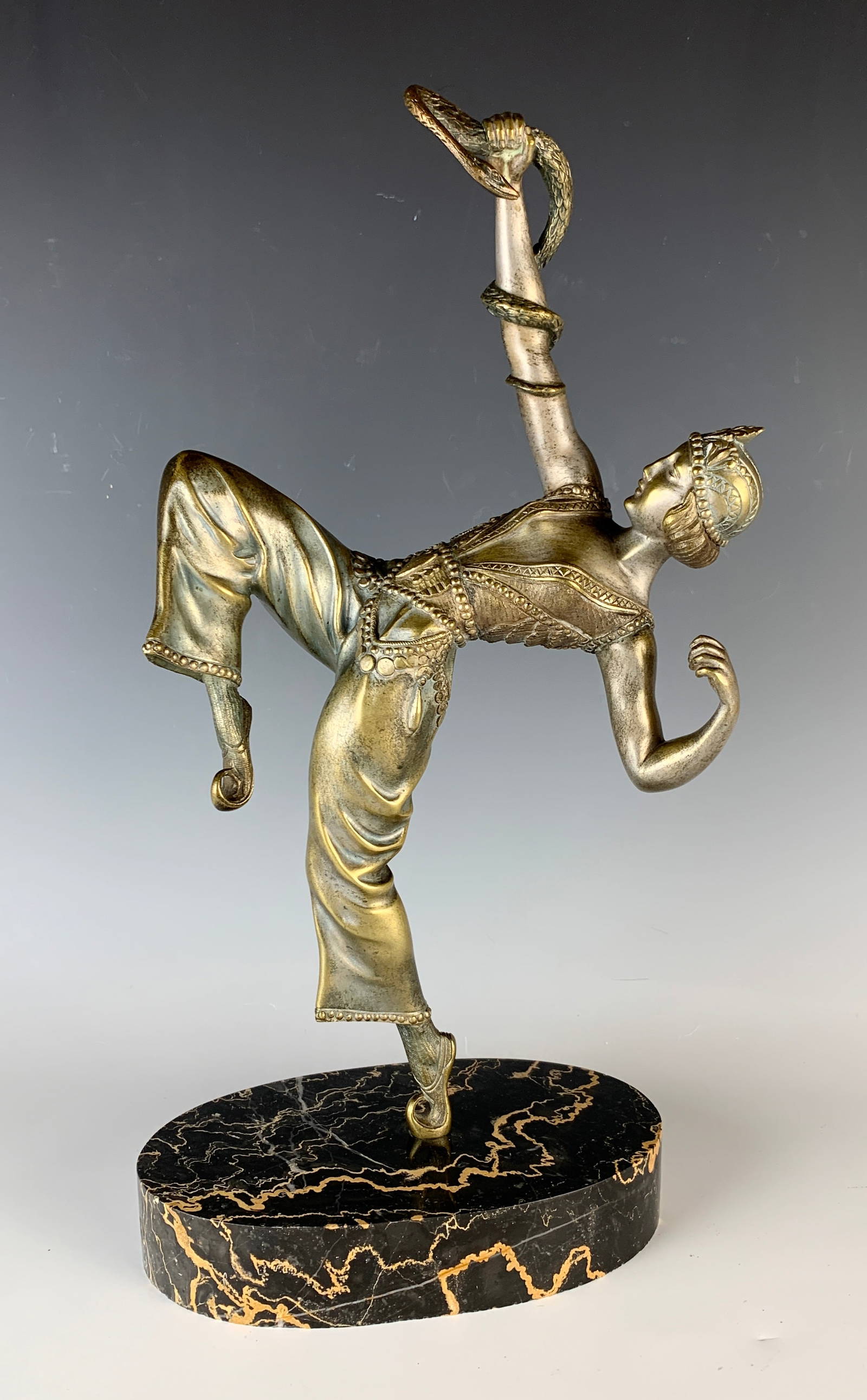 Samuel Lipchytz (1880-1943) Bronze Snake Dancer Auction