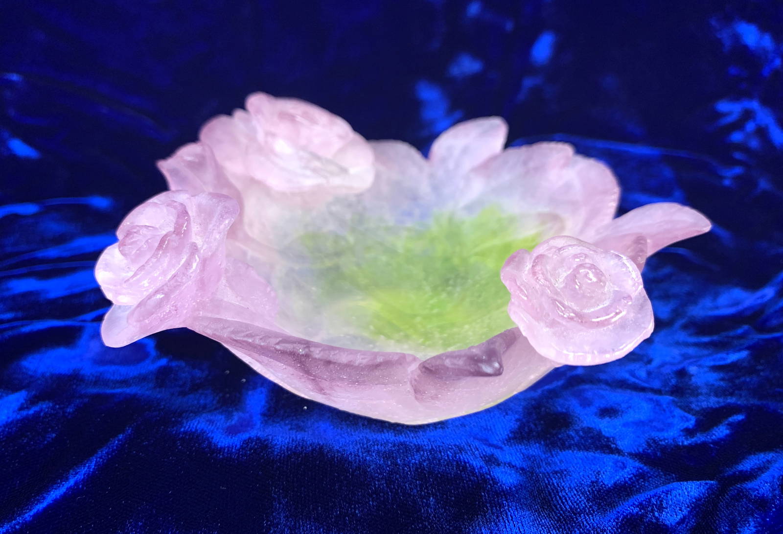 Small 5" Daum 'rose' Bowl Auction