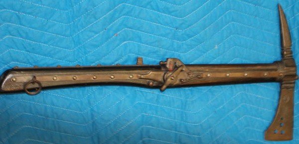 Ancient Wood & Metal Spanish Axe Gun 24", 3.25-lbs