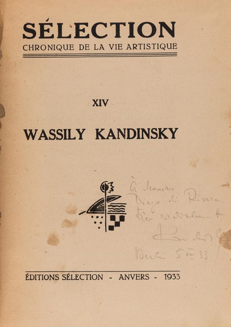 [WASSILY KANDINSKY, DIEGO RIVERA] A RARE AUTOGRAPHED