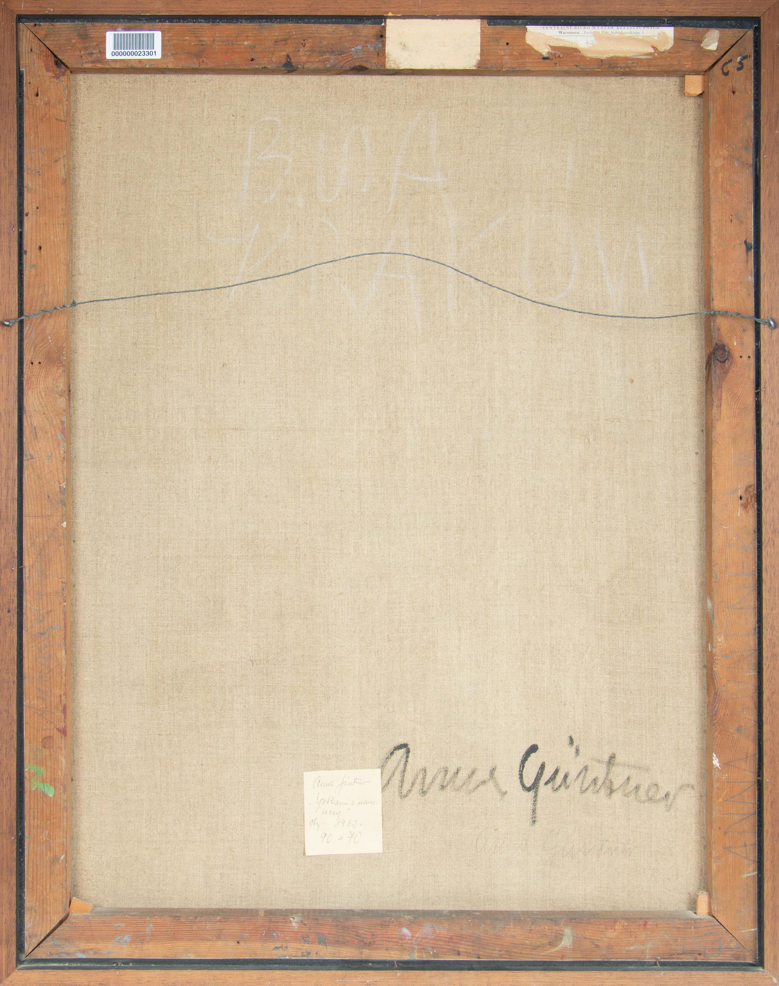 ANNA GUNTNER (POLISH 1933-2013) - Jul 31, 2021 | Shapiro Auctions in NY