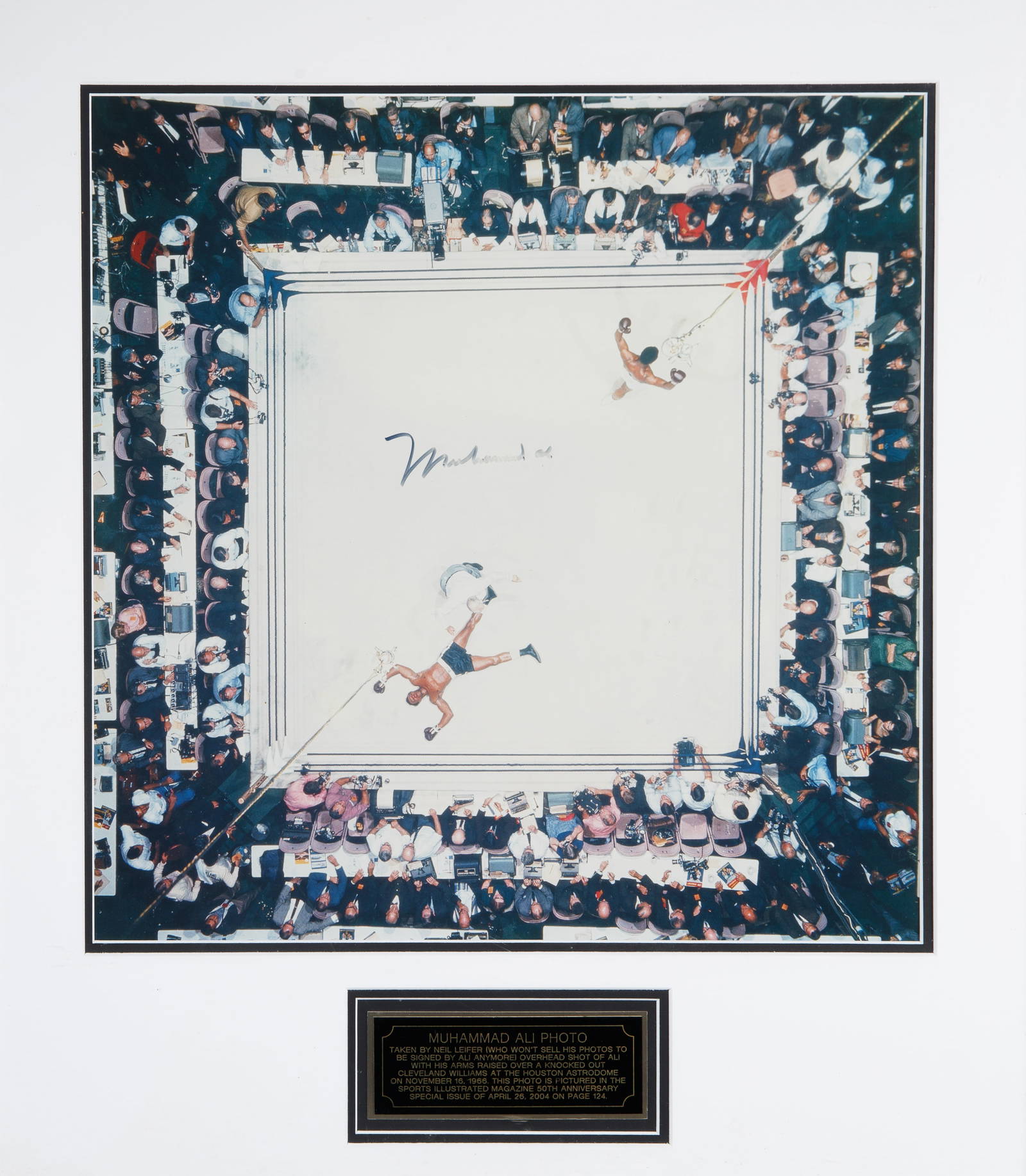 Signed Photograph Of Mohammad Ali By Neil Leifer Auction