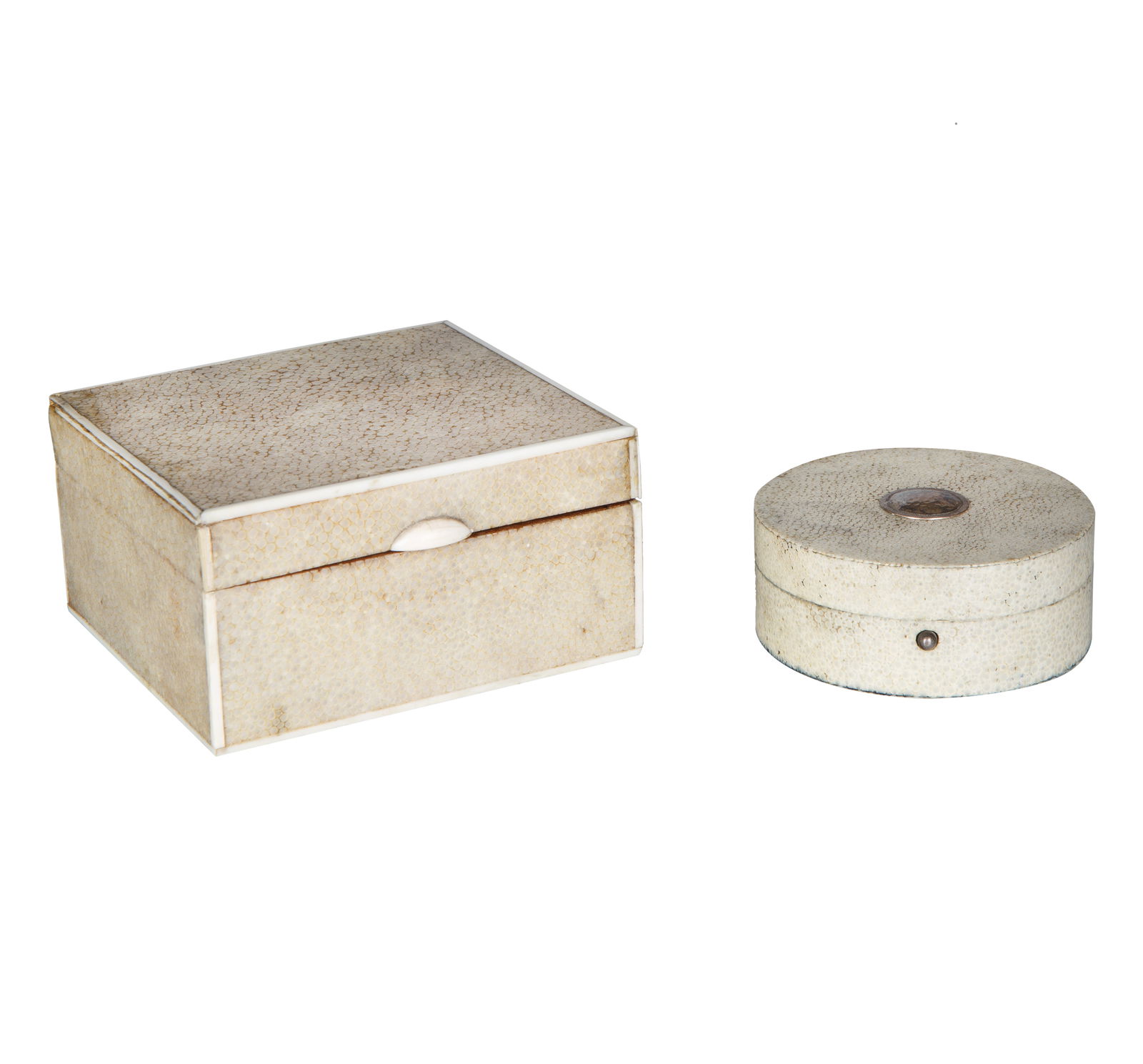 A Pair Of Shagreen Boxes Auction