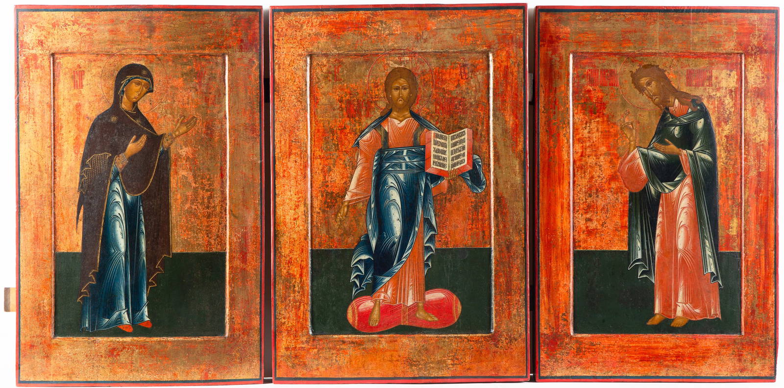 Three 18th Century Russian Icons From An Iconostasis Of The Deisis, Ca. 1740-60 Auction