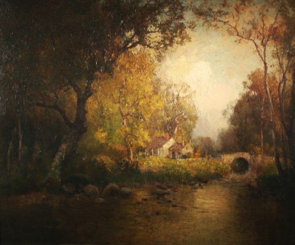 27: HAMILTON HAMILTON b1847 American Oil Painting