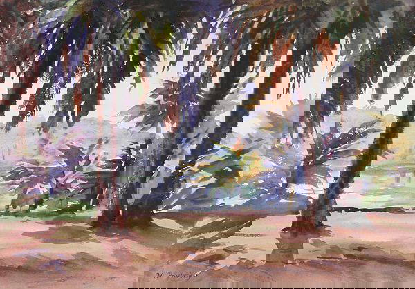 Vladimir Pavlovsky B1884 Russian Am. Painting (2)