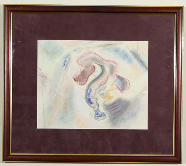 283: MAX WEBER B1881 Pastel Painting w Provenance