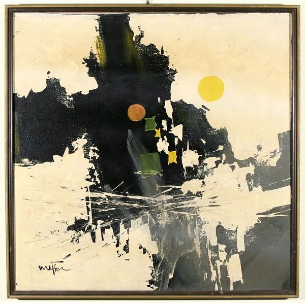 1357: MATSON Abstract Expressionist Oil Painting