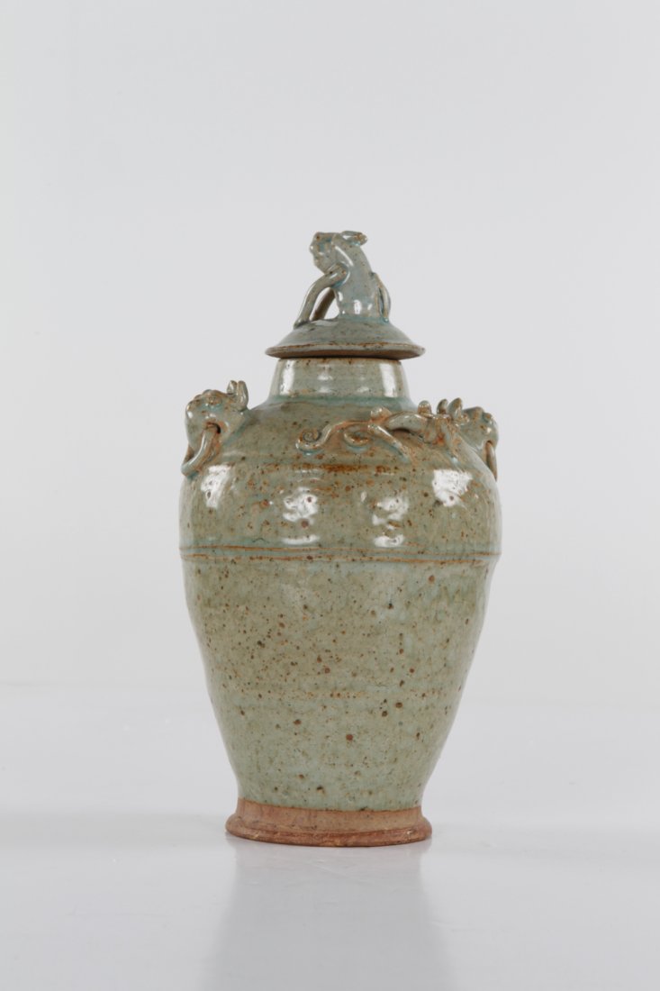 CHINESE FUNERARY JARS URN SONG DYNASTY